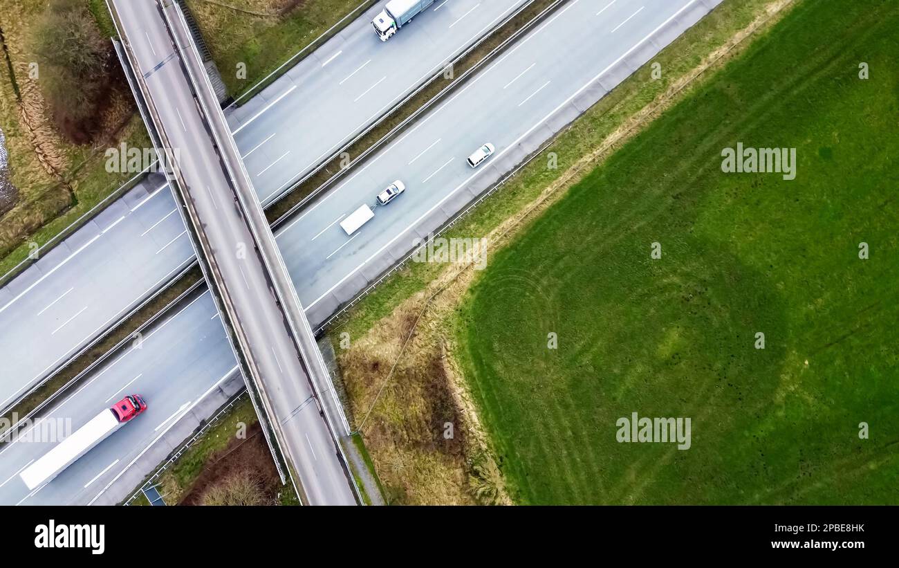 German highway from above hi-res stock photography and images - Alamy