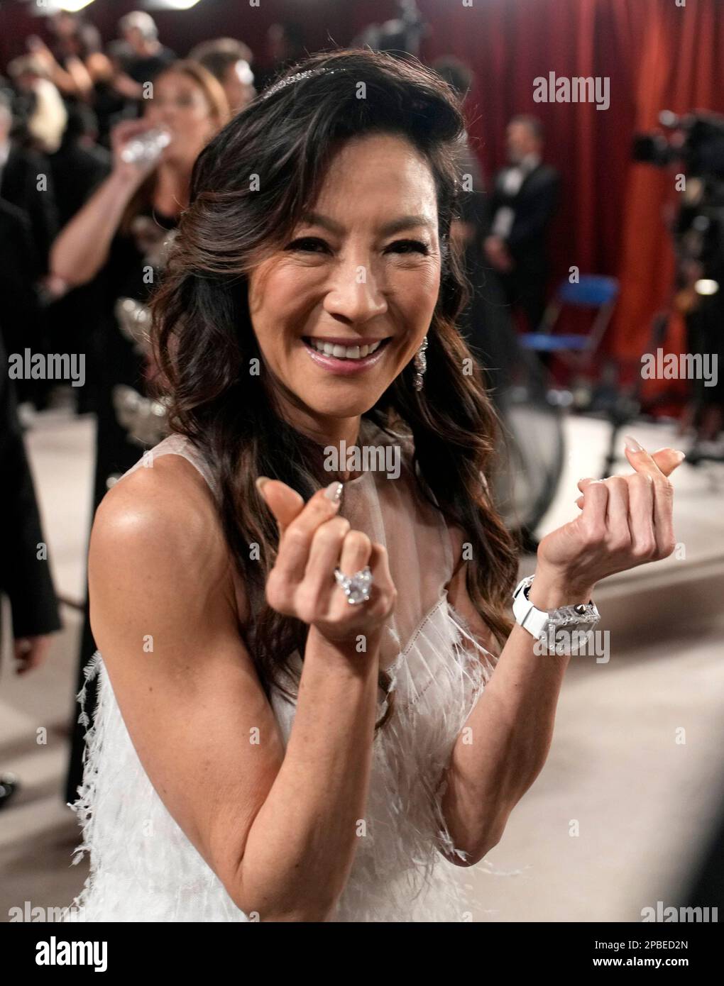 Michelle Yeoh arrives at the Oscars on Sunday, March 12, 2023, at the ...