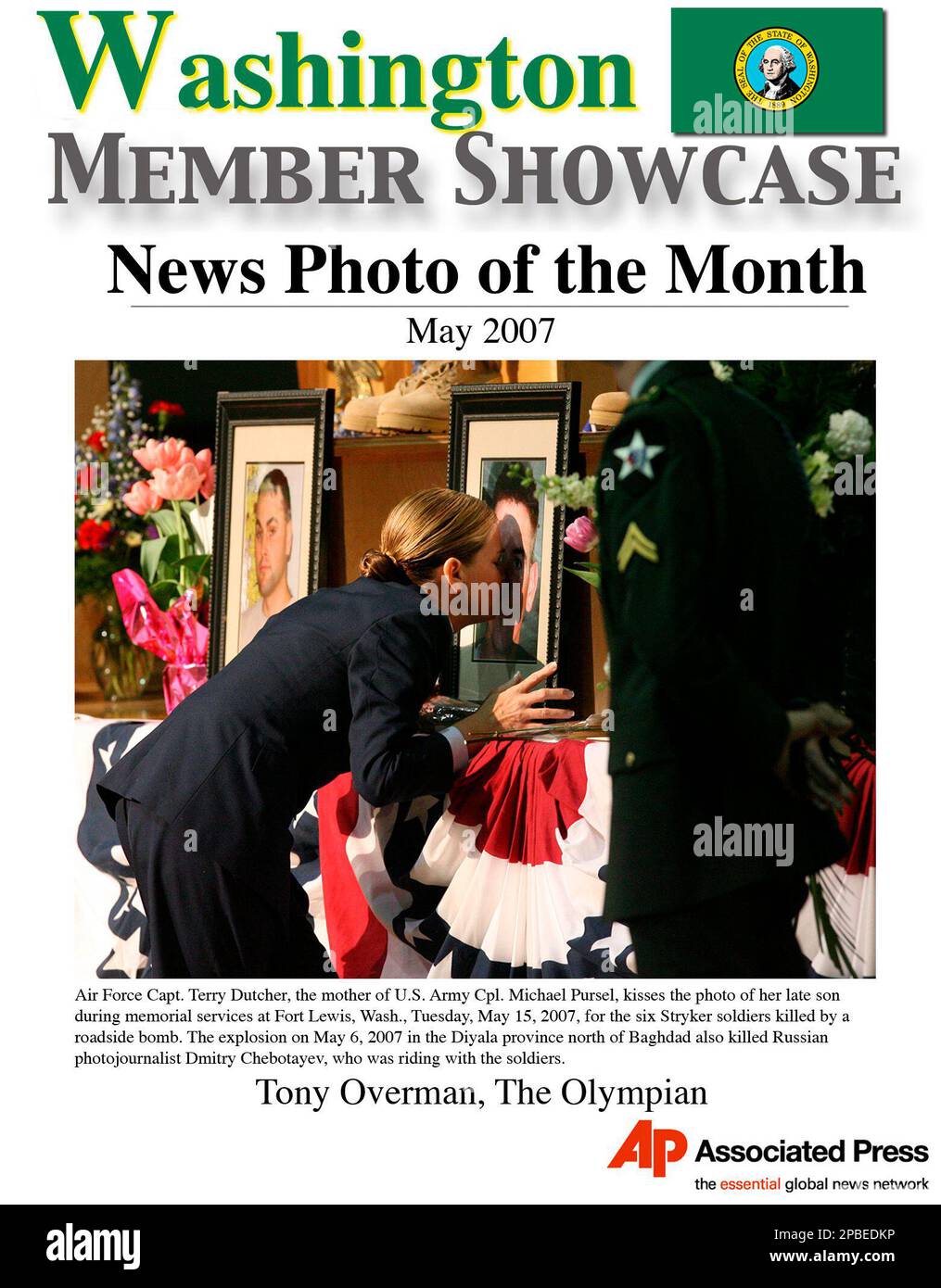 Air Force Capt. Terry Dutcher, the mother of U.S. Army Cpl. Michael ...