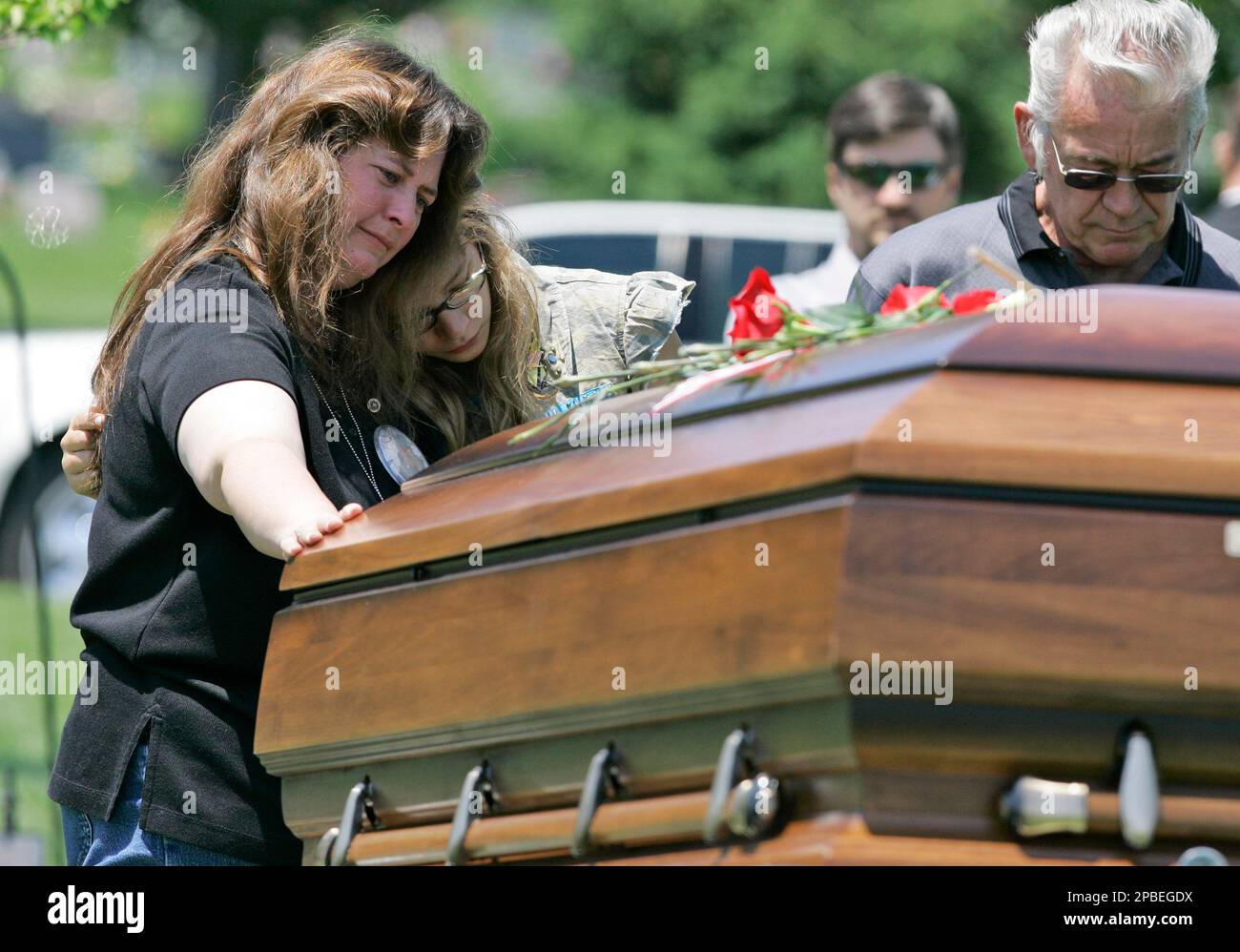 Deanna Bailey, wife of U.S. Army Reserve Spc. William Bailey, and her ...