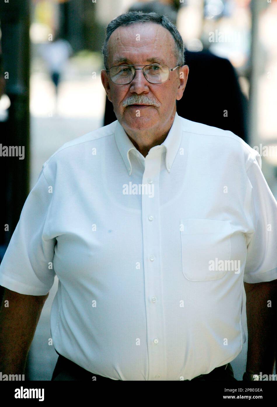 Reputed Klansman Charles Marcus Edwards walks to the federal courthouse ...