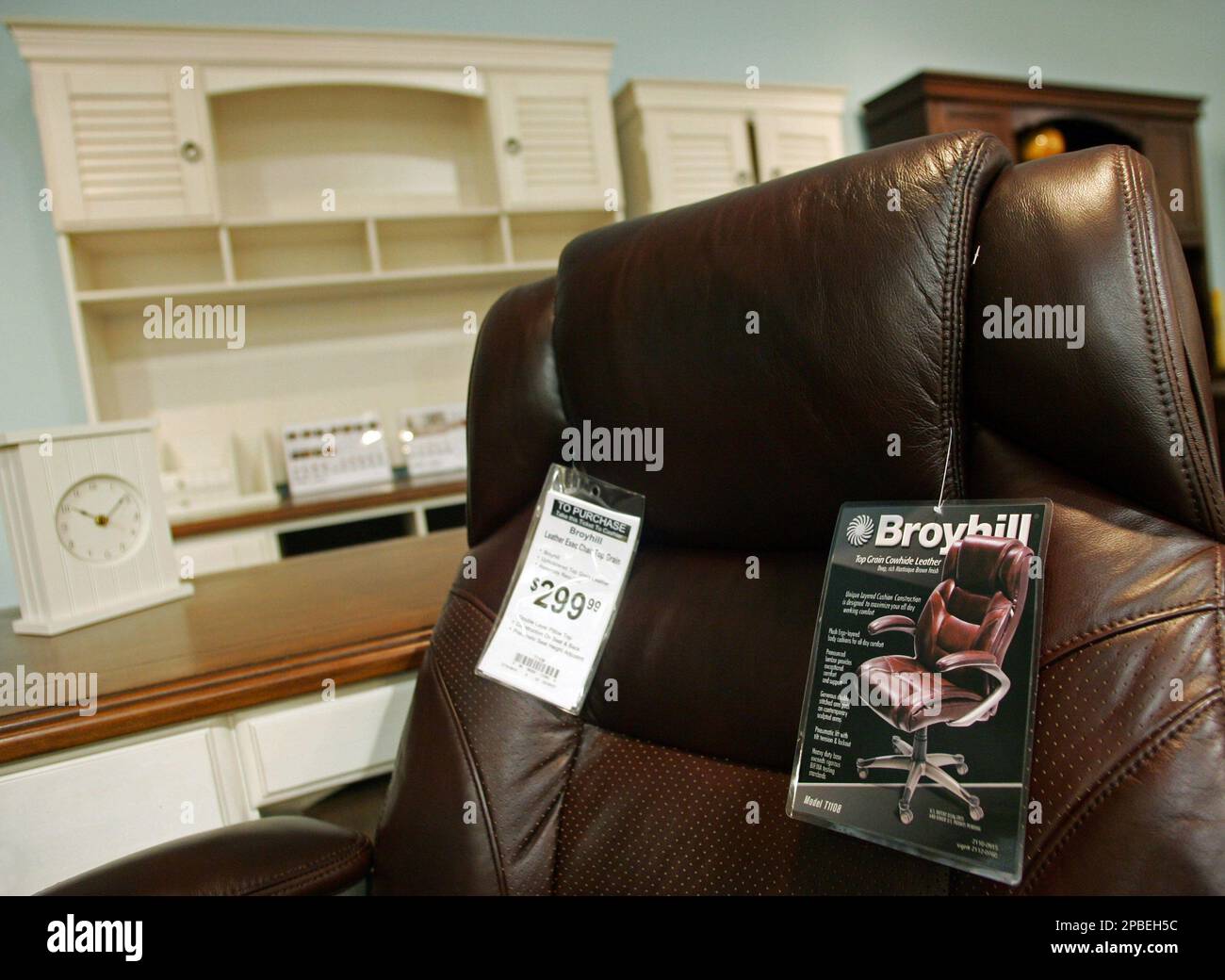 Furniture from the Broyhill Collection is on display at OfficeMax on ...