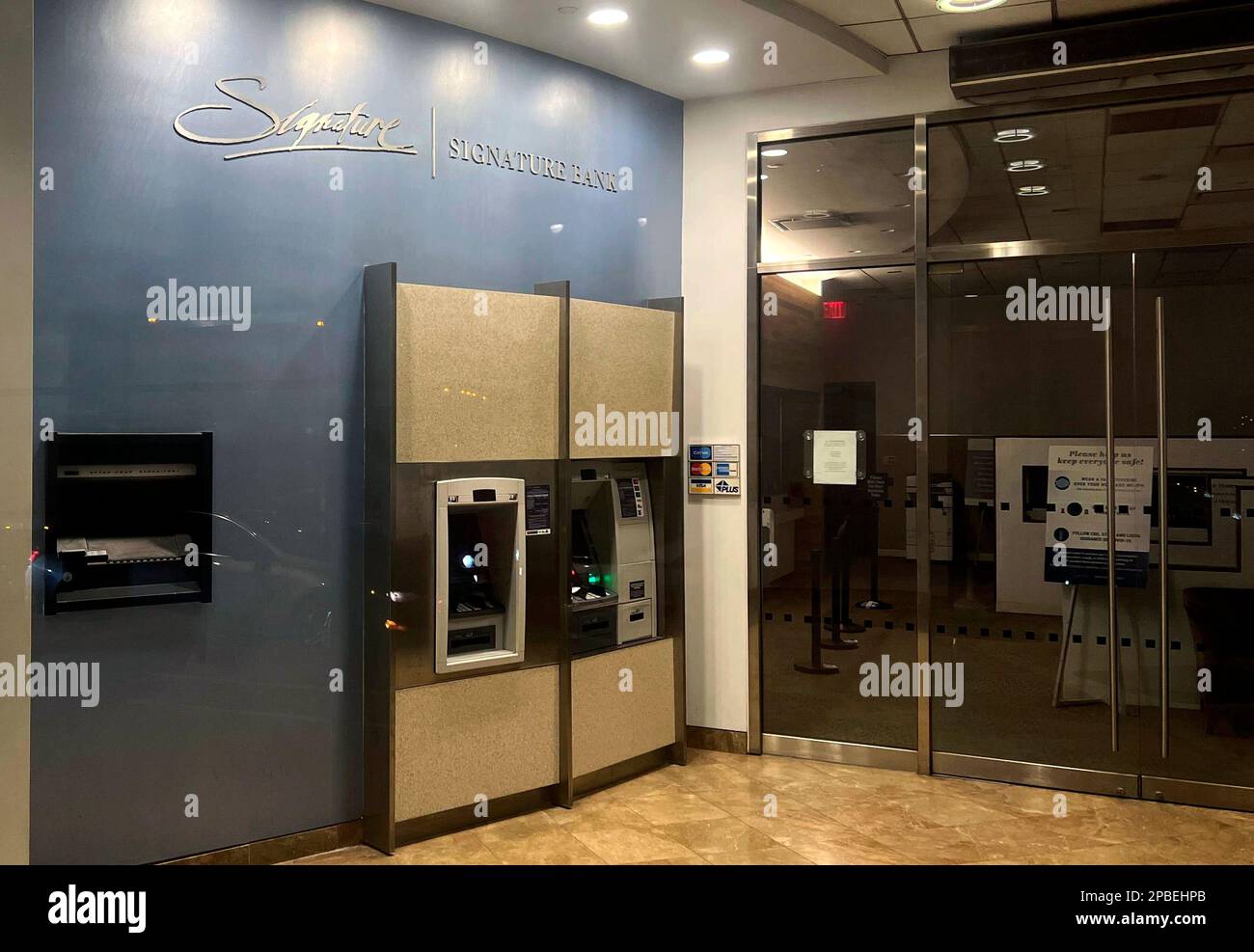 A branch of Signature Bank is photographed Sunday, March 12, 2023, in ...
