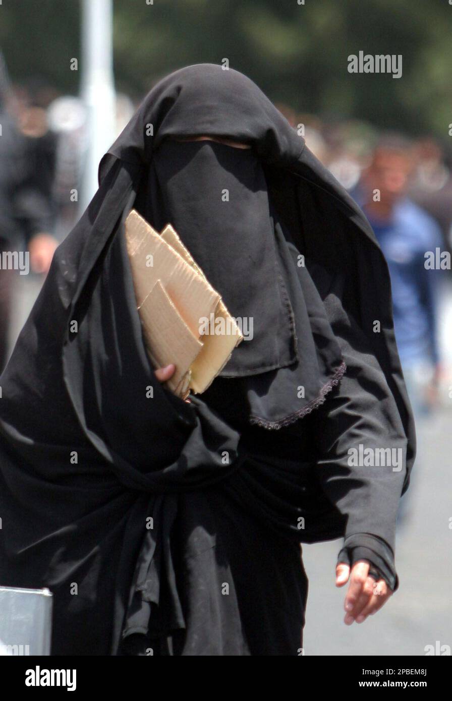 Iranian female Muslim leaves after she attended the 18th anniversary of ...