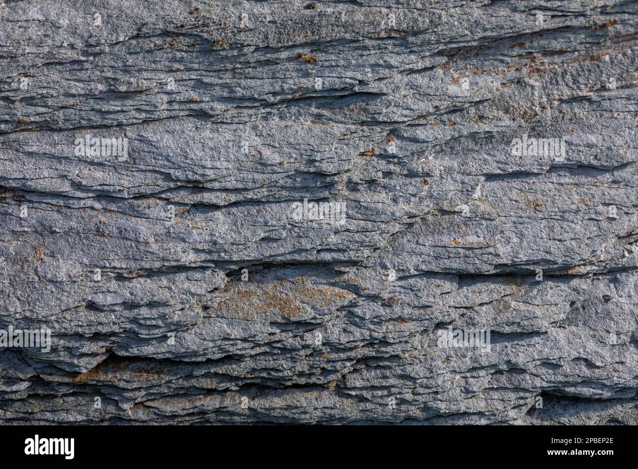 Stone faced wall overlooking the Beagle Channel in Tierra del Fuego ...