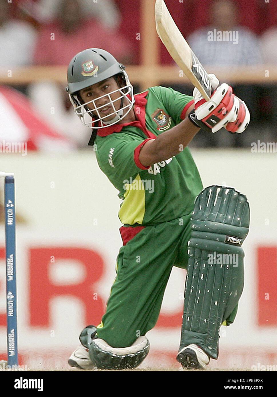 ** FILE ** Bangladesh's Mohammad Ashraful plays a shot against South ...