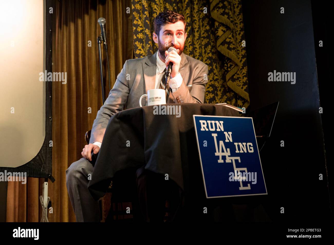 Scott Rogowsky Running LaLa Late Stock Photo - Alamy