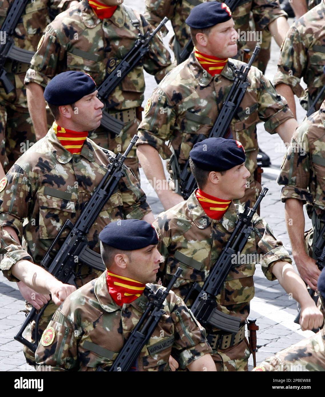 Italian Army parade during the Republic Day military parade on Fori ...