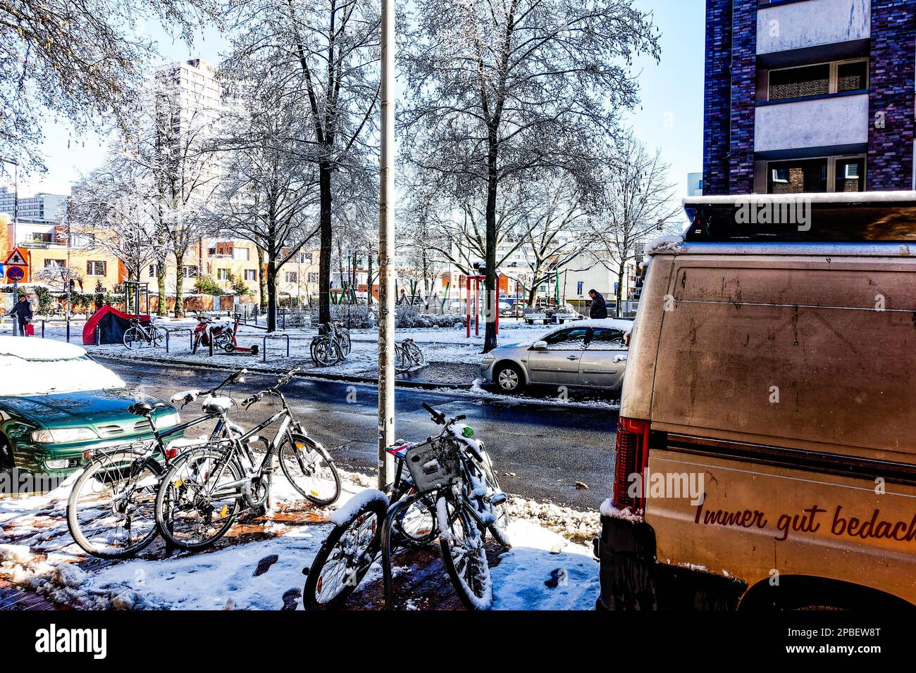 Winter am Ihme Zentrum .Hannover Stock Photo - Alamy
