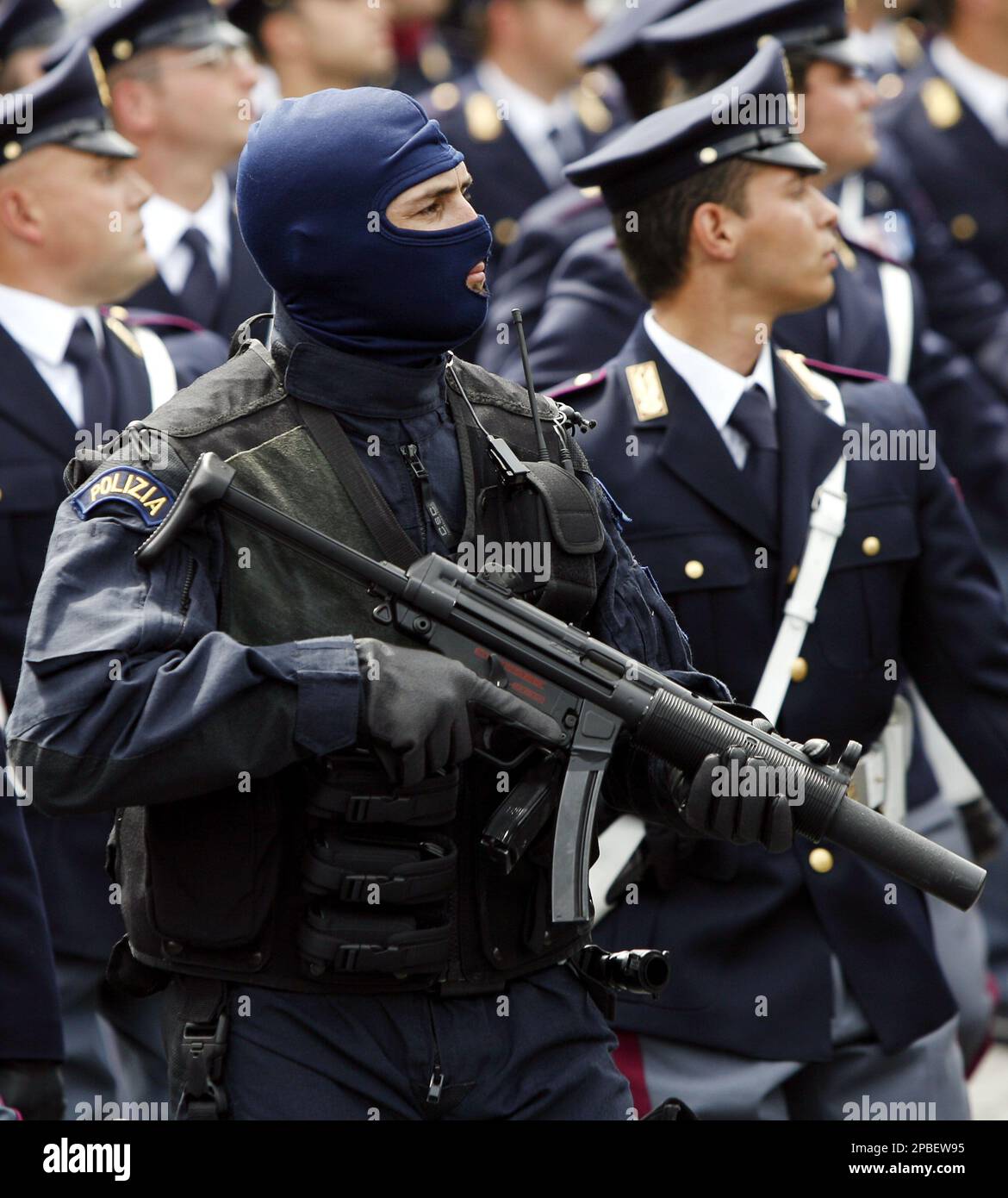 Italian Police Special Forces parade during the Republic Day military ...