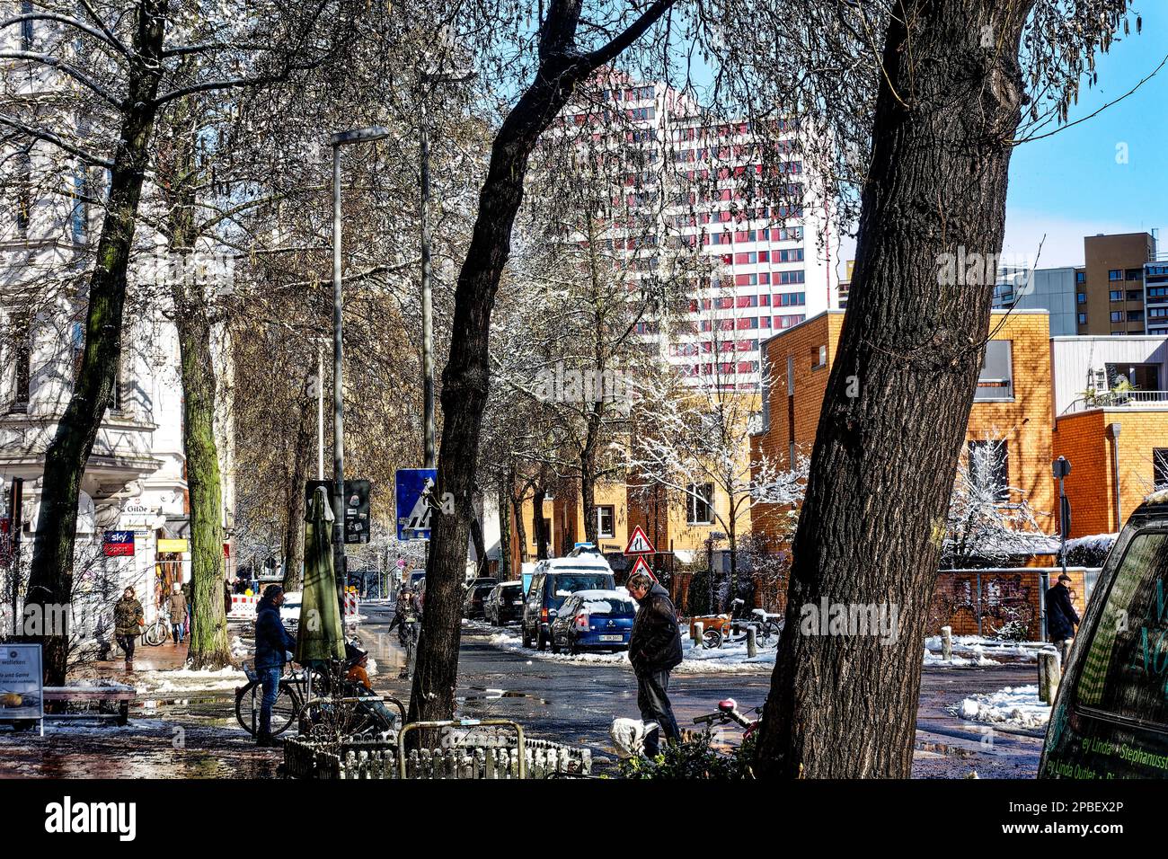 Winter am Ihme Zentrum .Hannover Stock Photo - Alamy