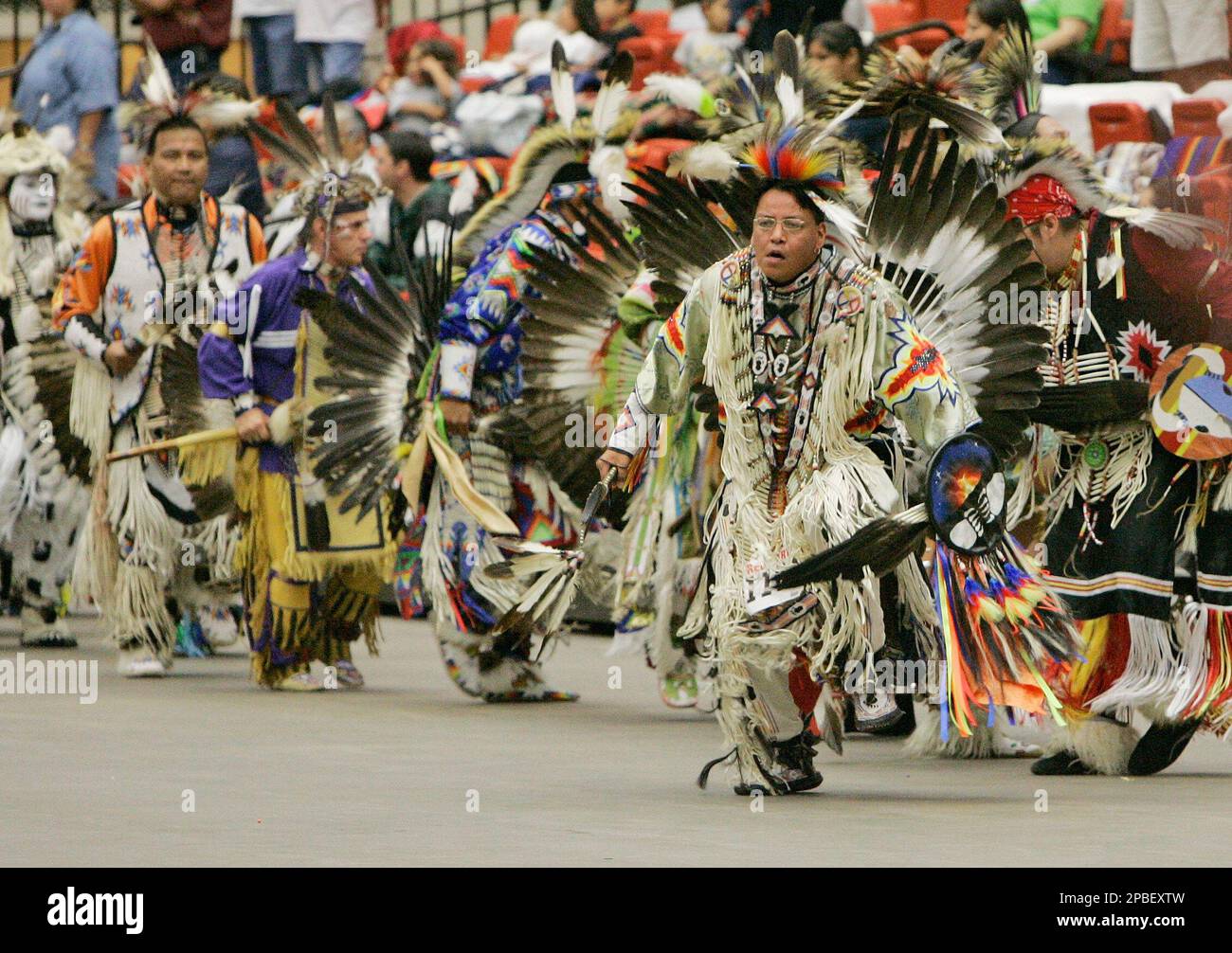 Gabriel Cleveland, a Ho-Chunk tribe member from Wisconsin Dells, Wis ...