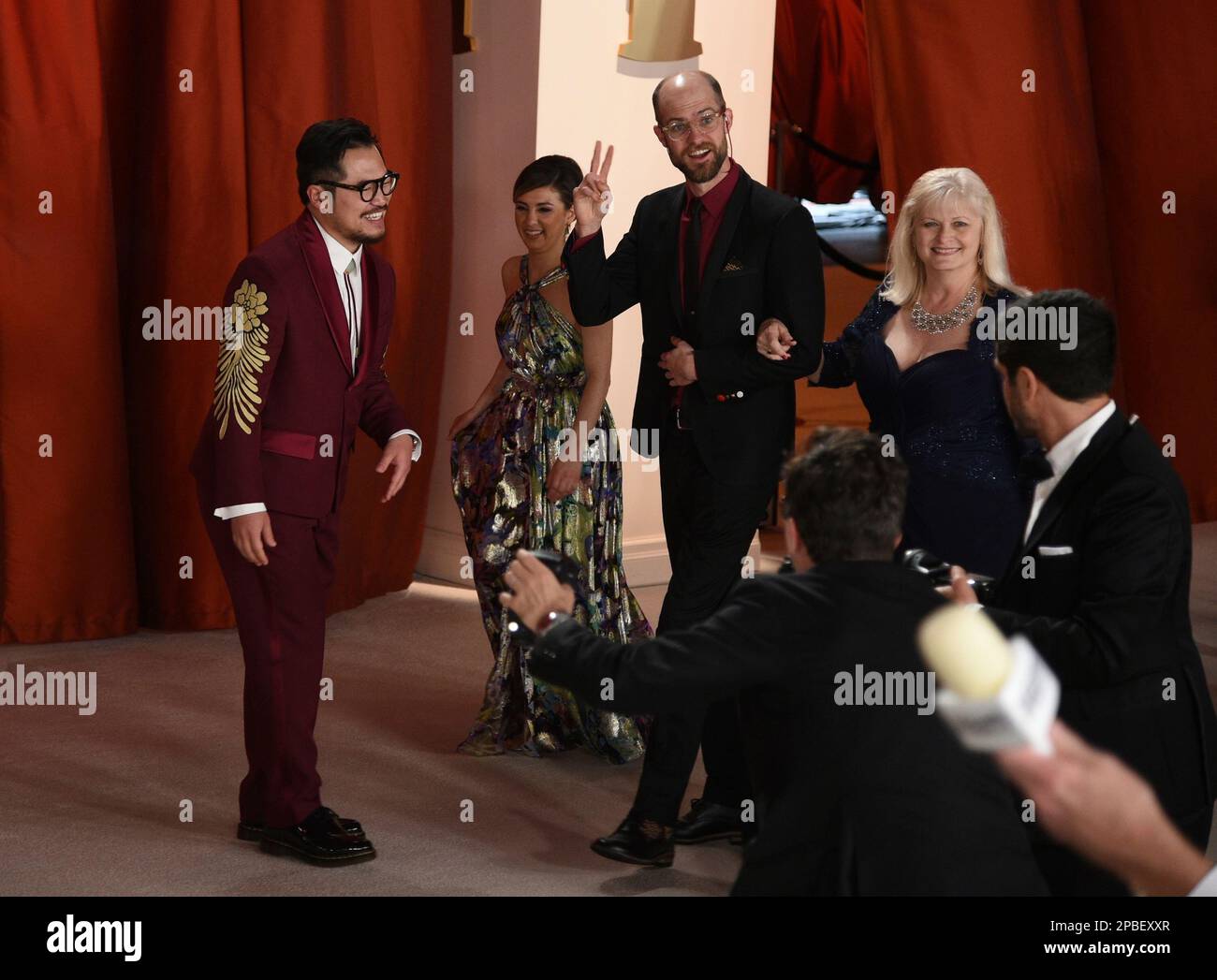 Daniel Kwan, from left, Kirsten Lepore, Daniel Scheinert and Becky ...