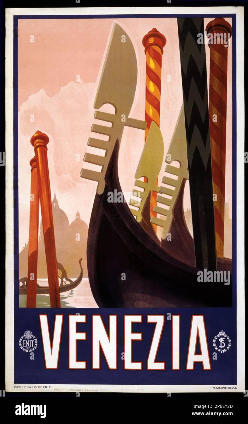 1925 ca , VENEZIA, ITALY : The advertising poster for the VENEZIA by ...