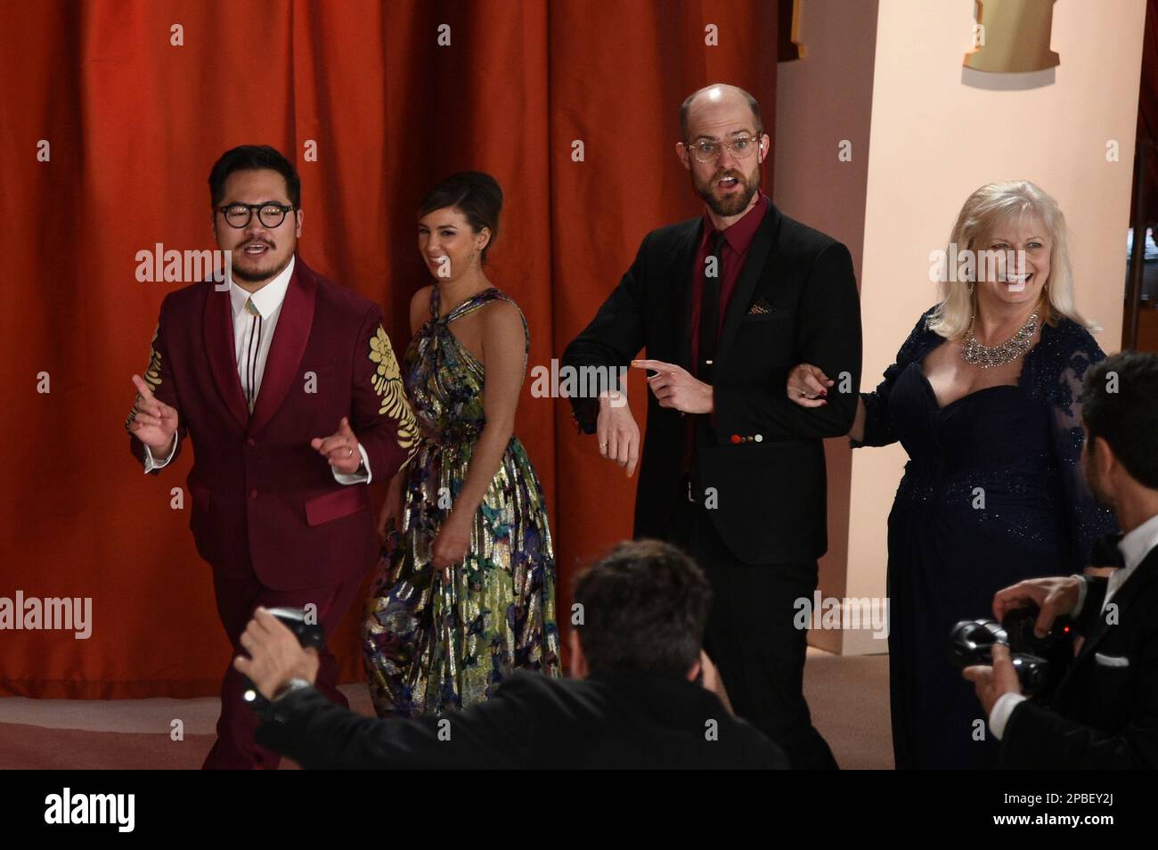 Daniel Kwan, from left, Kirsten Lepore, Daniel Scheinert and Becky ...