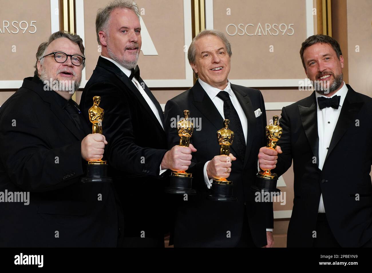 Guillermo de Toro, from left, Mark Gustafson, Gary Ungar, and Alex ...