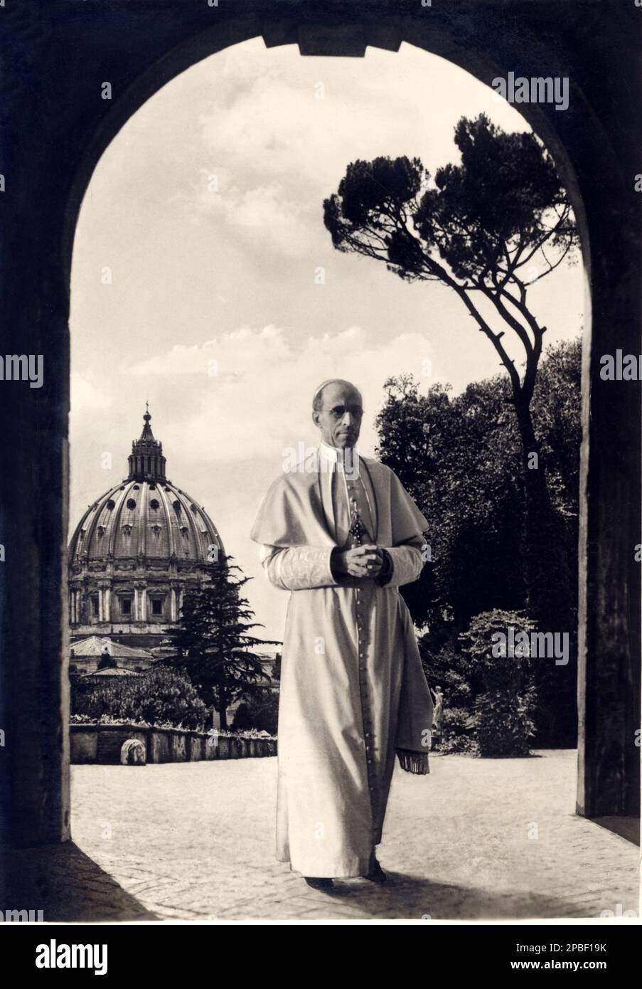 1950 c, ROMA , ITALY : The Pope PIO XII ( Eugenio Maria Giuseppe ...