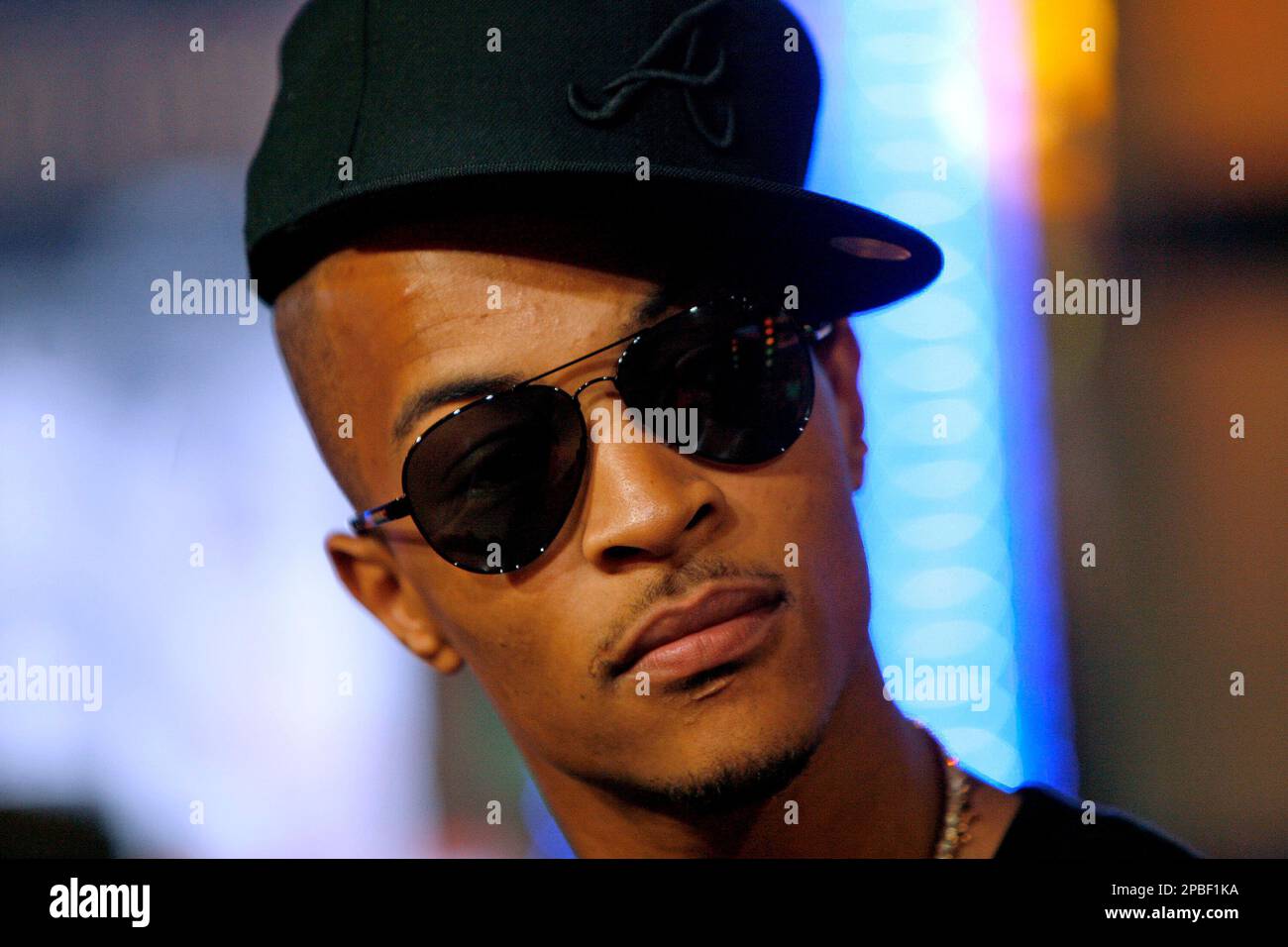 Rapper T.I. appears onstage during MTV's "Total Request Live" at the ...