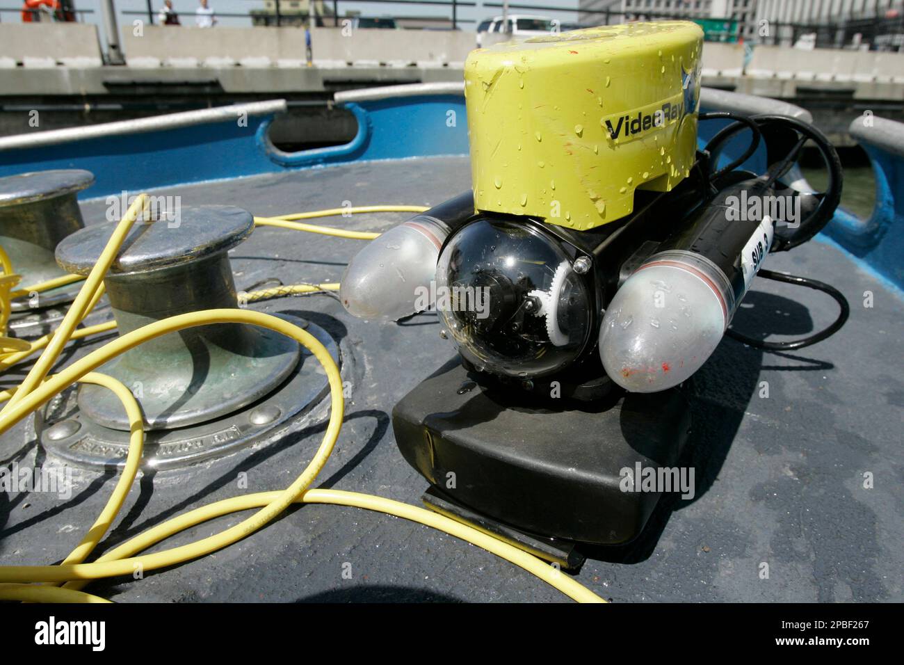The New York City Police Department's Harbor Unit Scuba Team's ROV, or ...