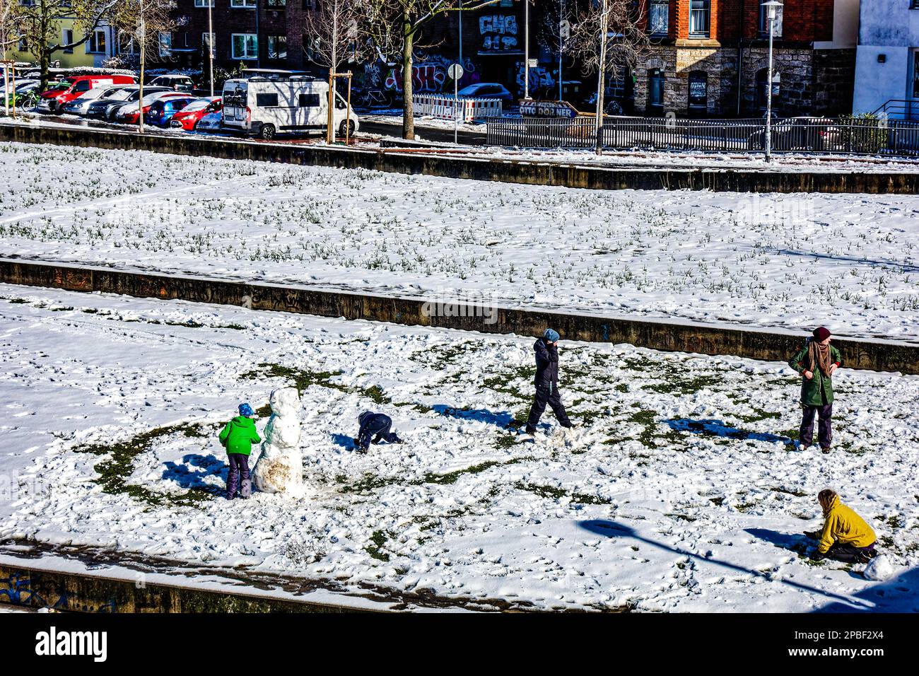 Winter am Ihme Zentrum .Hannover Stock Photo - Alamy