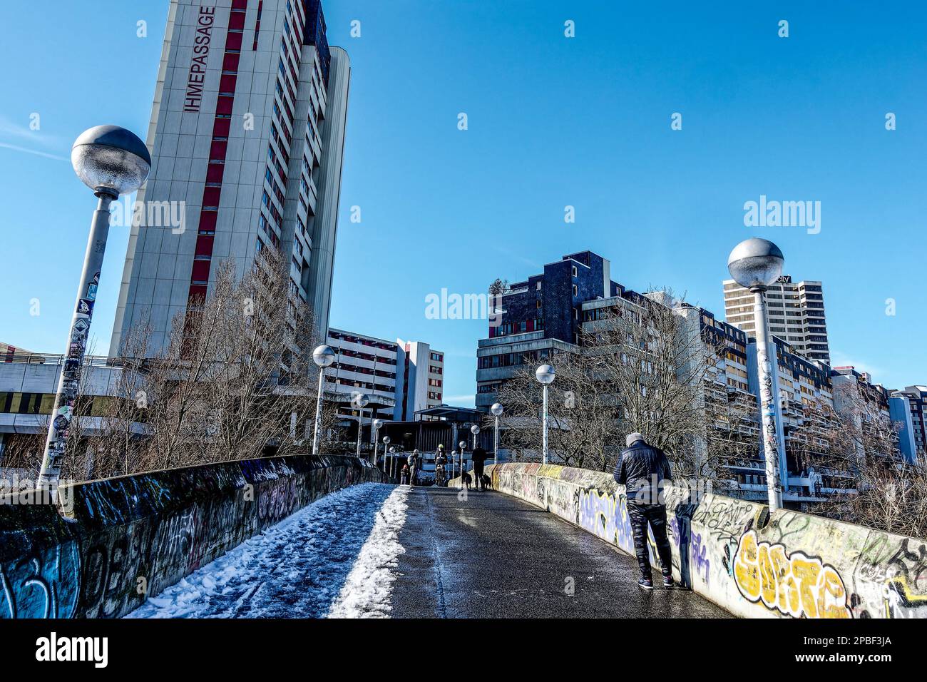 Winter am Ihme Zentrum .Hannover Stock Photo - Alamy