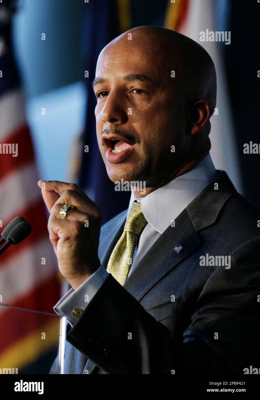 New Orleans Mayor Ray Nagin gives his state of the city address at the ...