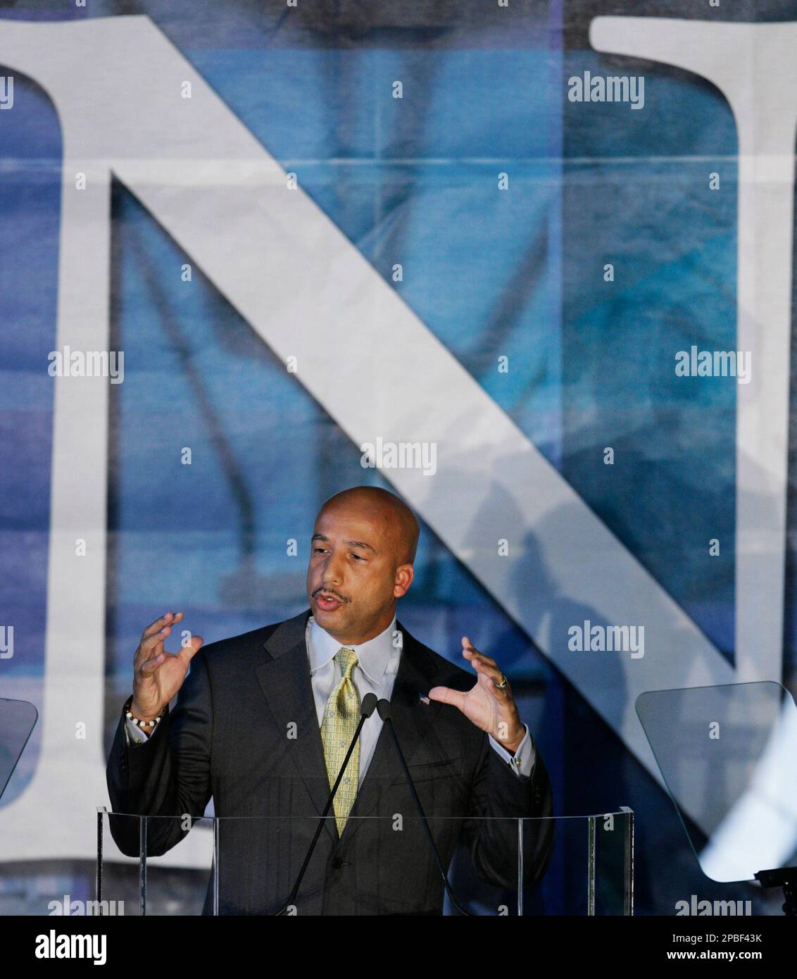 New Orleans Mayor Ray Nagin gives his state of the city address at the ...