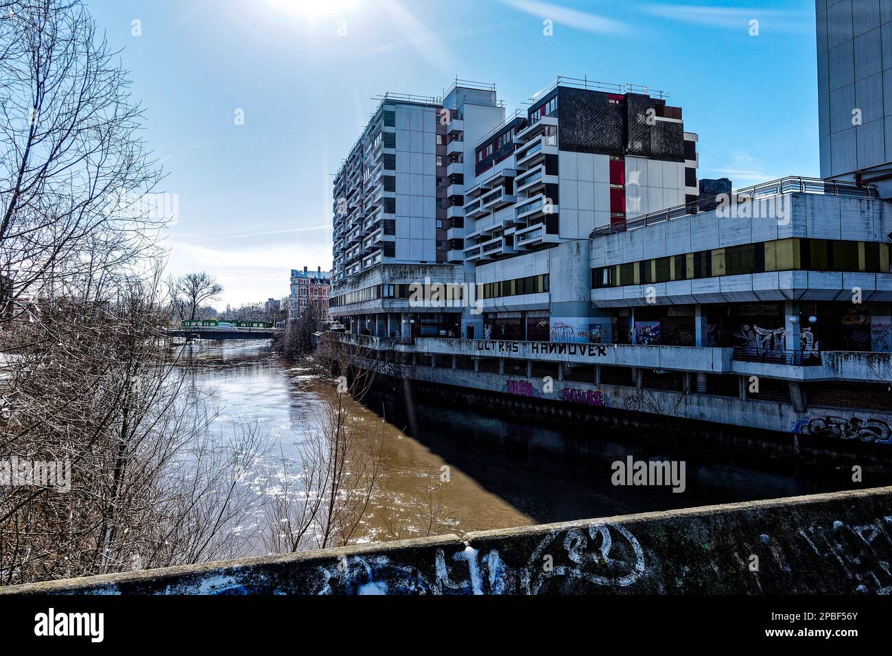 Winter am Ihme Zentrum .Hannover Stock Photo - Alamy