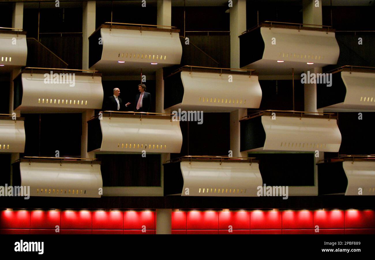 Clive Hollick, right, the Royal Festival Hall's Chairman of the Board ...