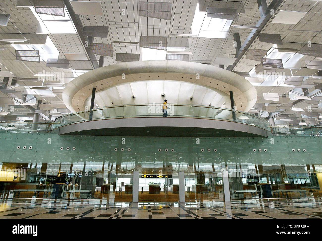 The newly-completed section of Singapore's Changi International Airport ...