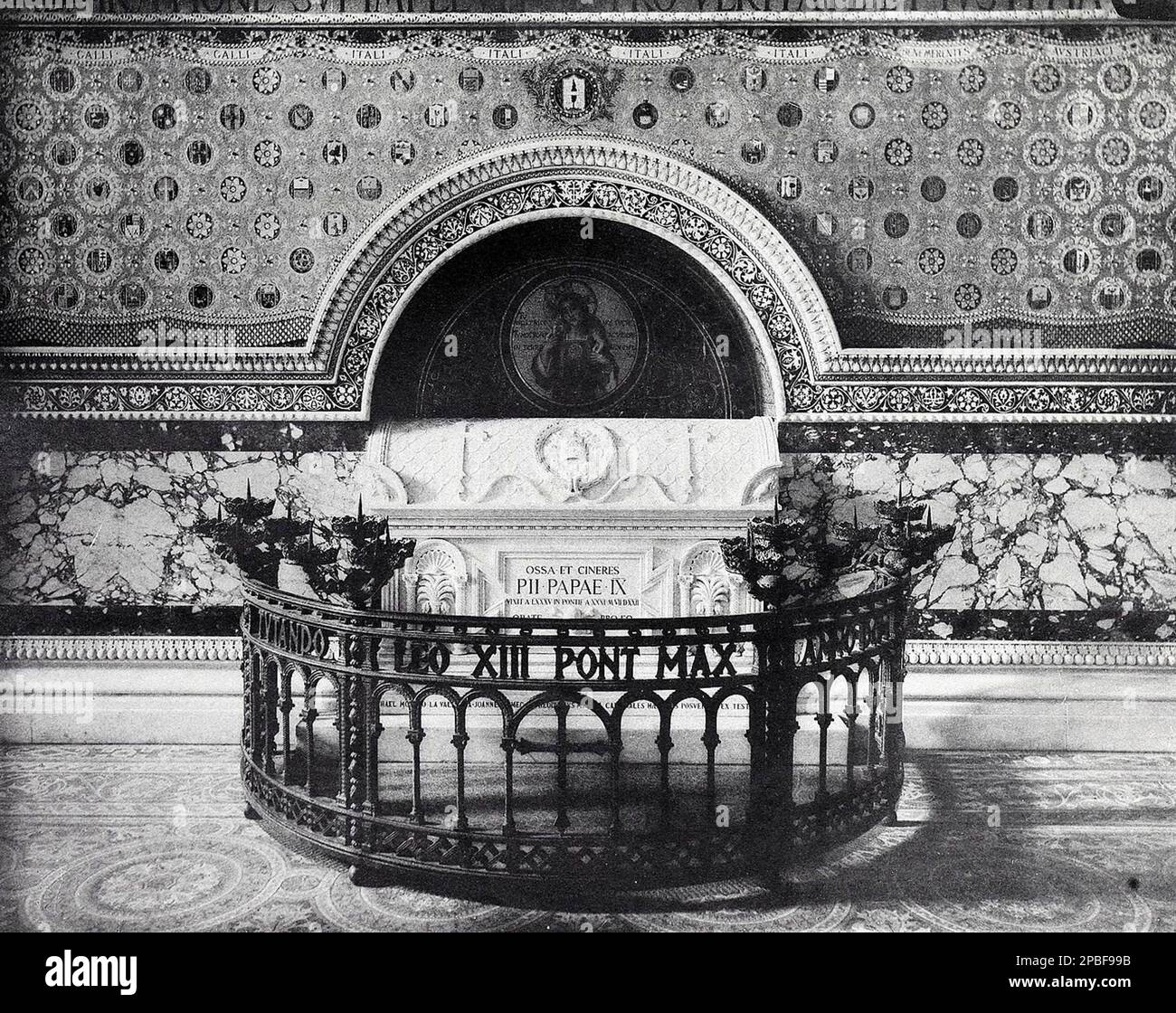 Tomb of Pius IX Stock Photo - Alamy