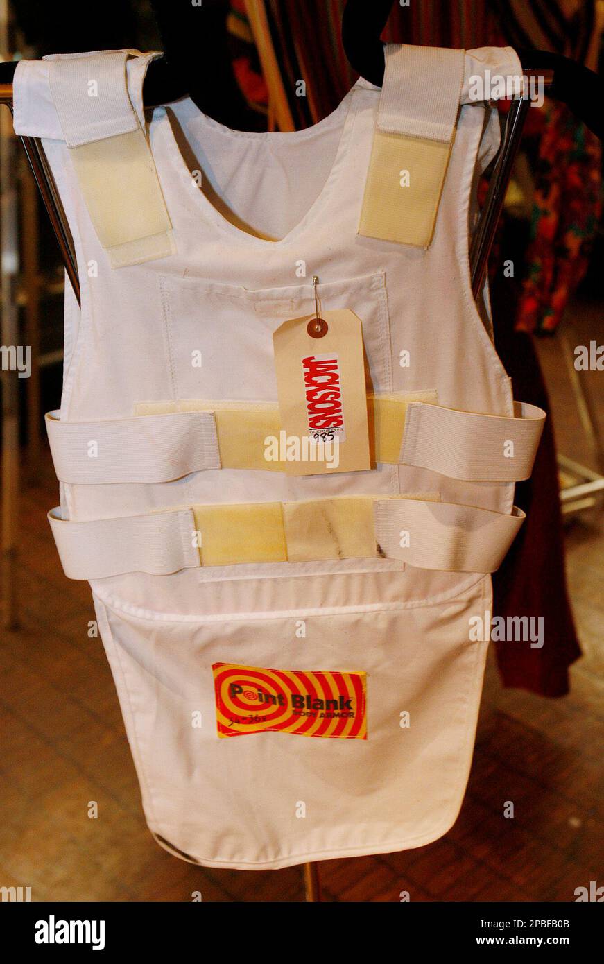Michael Jackson's bullet proof vest is on display at the Jackson family ...