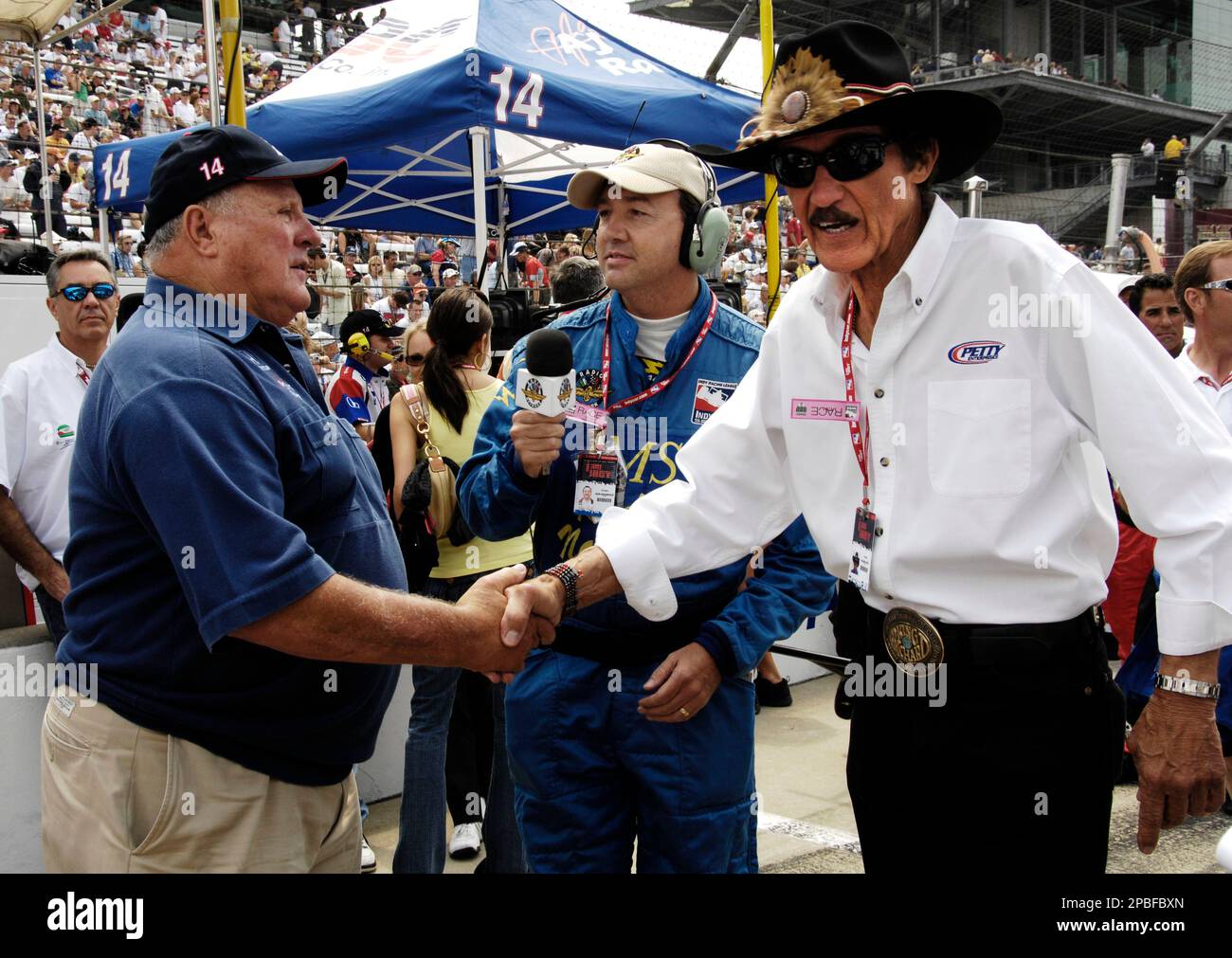 Four-time Indianapolis 500 winner A.J. Foyt Jr., left, and Richard ...