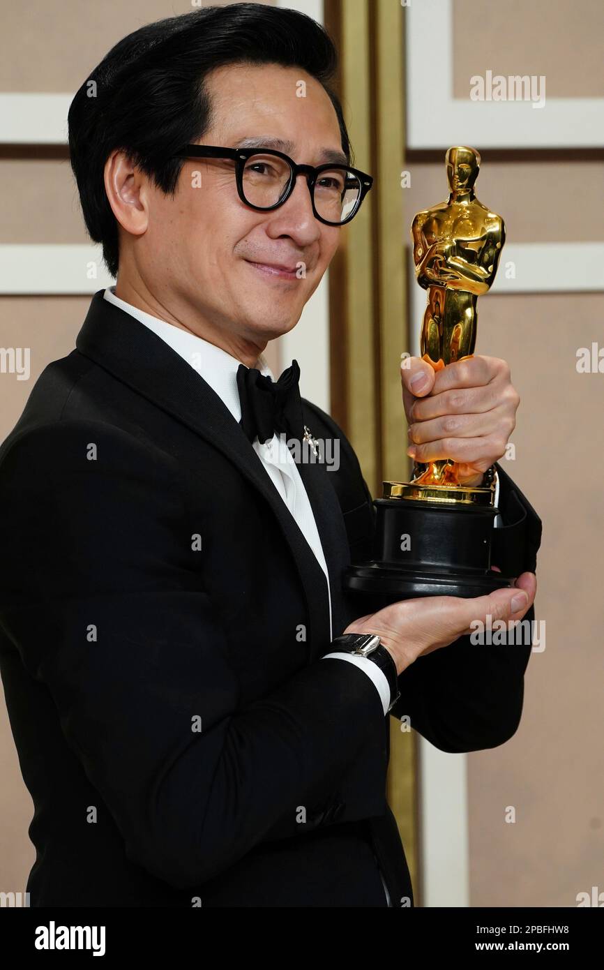 Ke Huy Quan, winner of the award for best performance by an actor in a ...