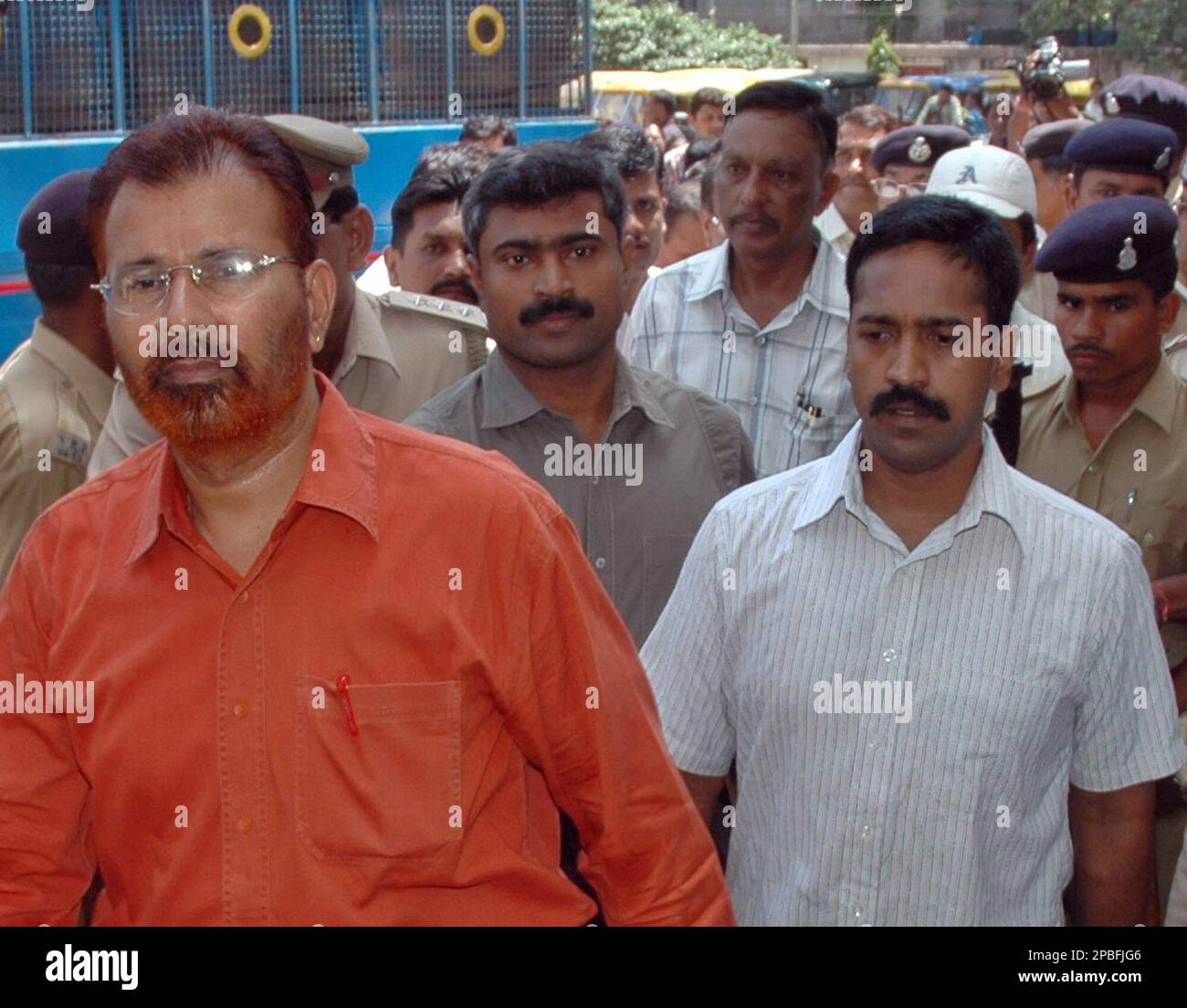 Gujarat Deputy Inspector General of Police D. G. Vanzara, left ...