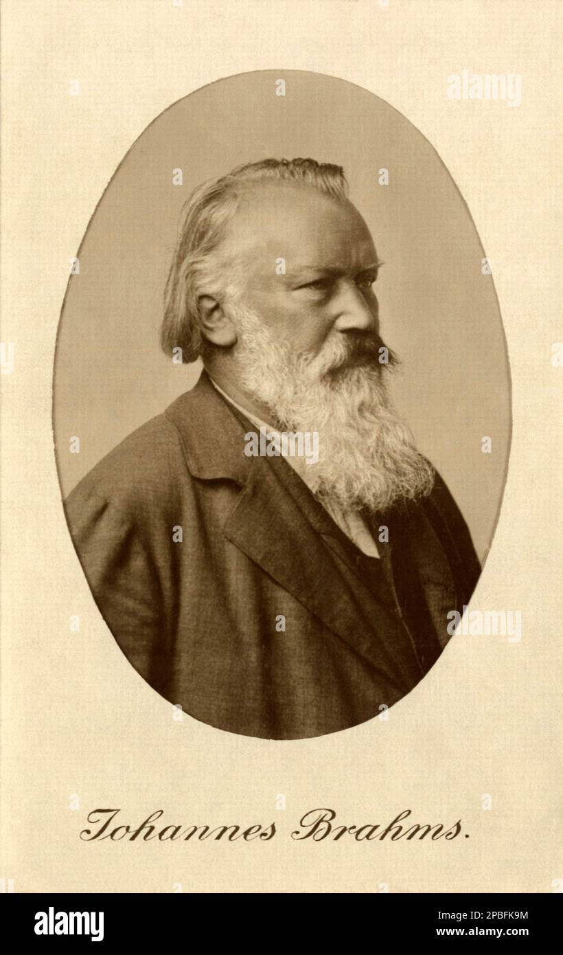 The celebrated german music composer JOHANNES BRAHMS ( Hamburg 1833 ...