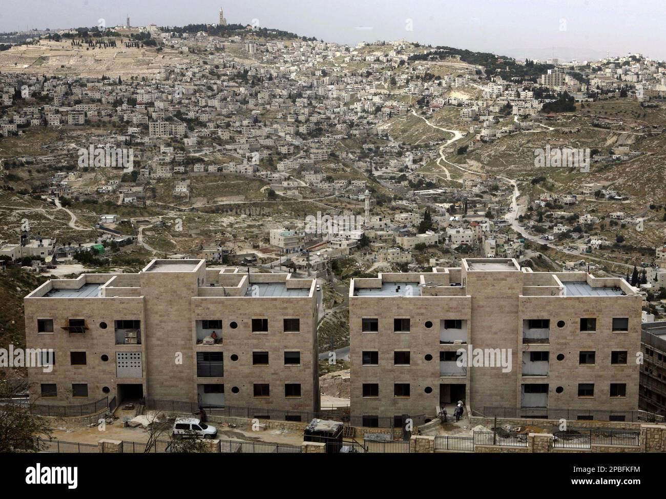 The first buildings of the Nof Zion or "View of Zion", project, a ...