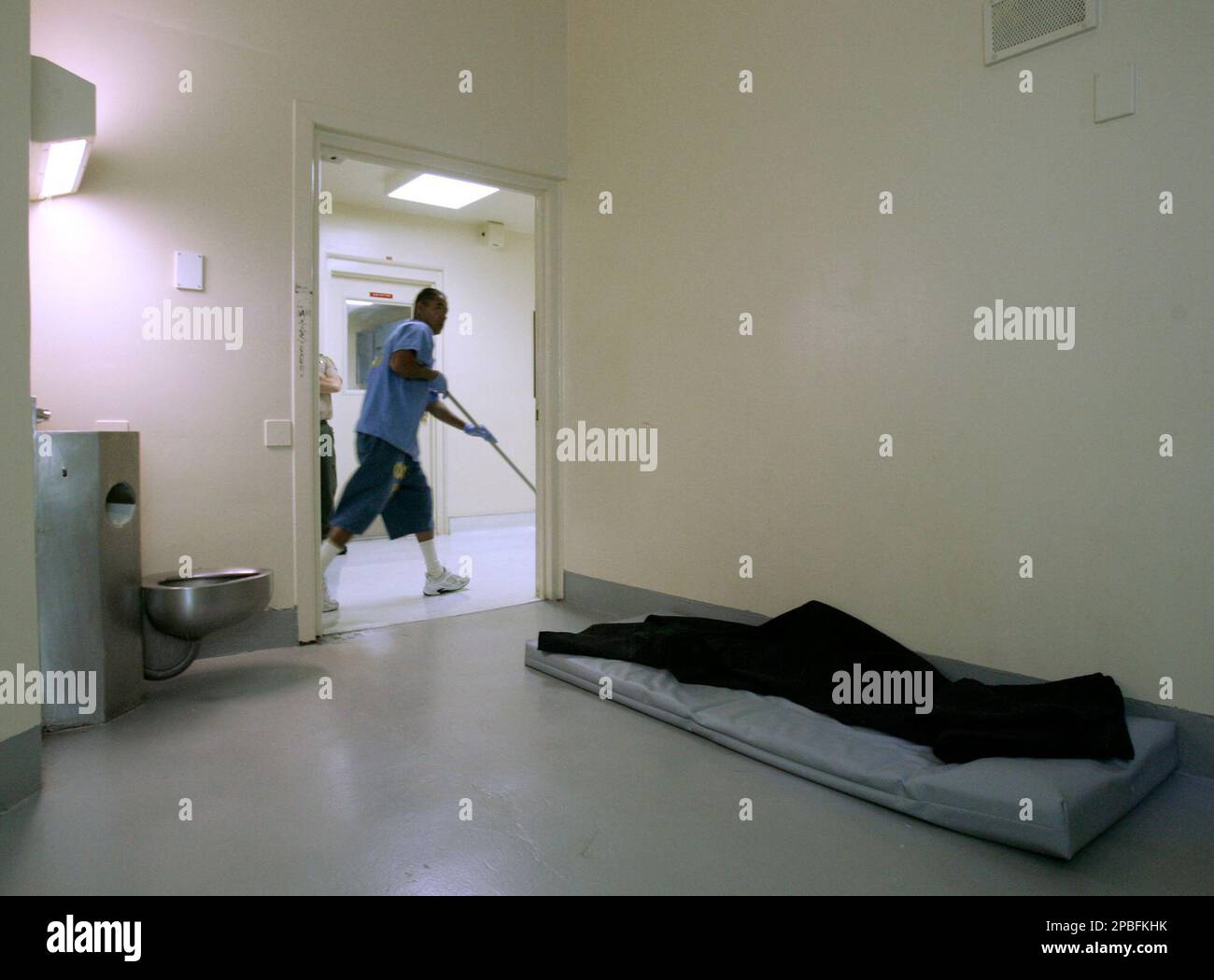 ** ADVANCE FOR MONDAY MAY 28 ** An isolation cell, where inmates are ...