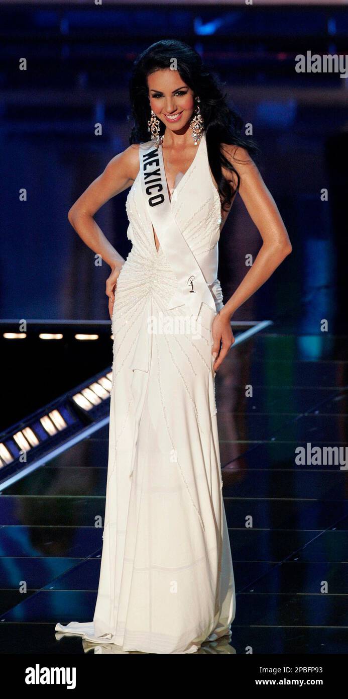 Miss Mexico Rosa Maria Ojeda performs during preliminary judging of the ...