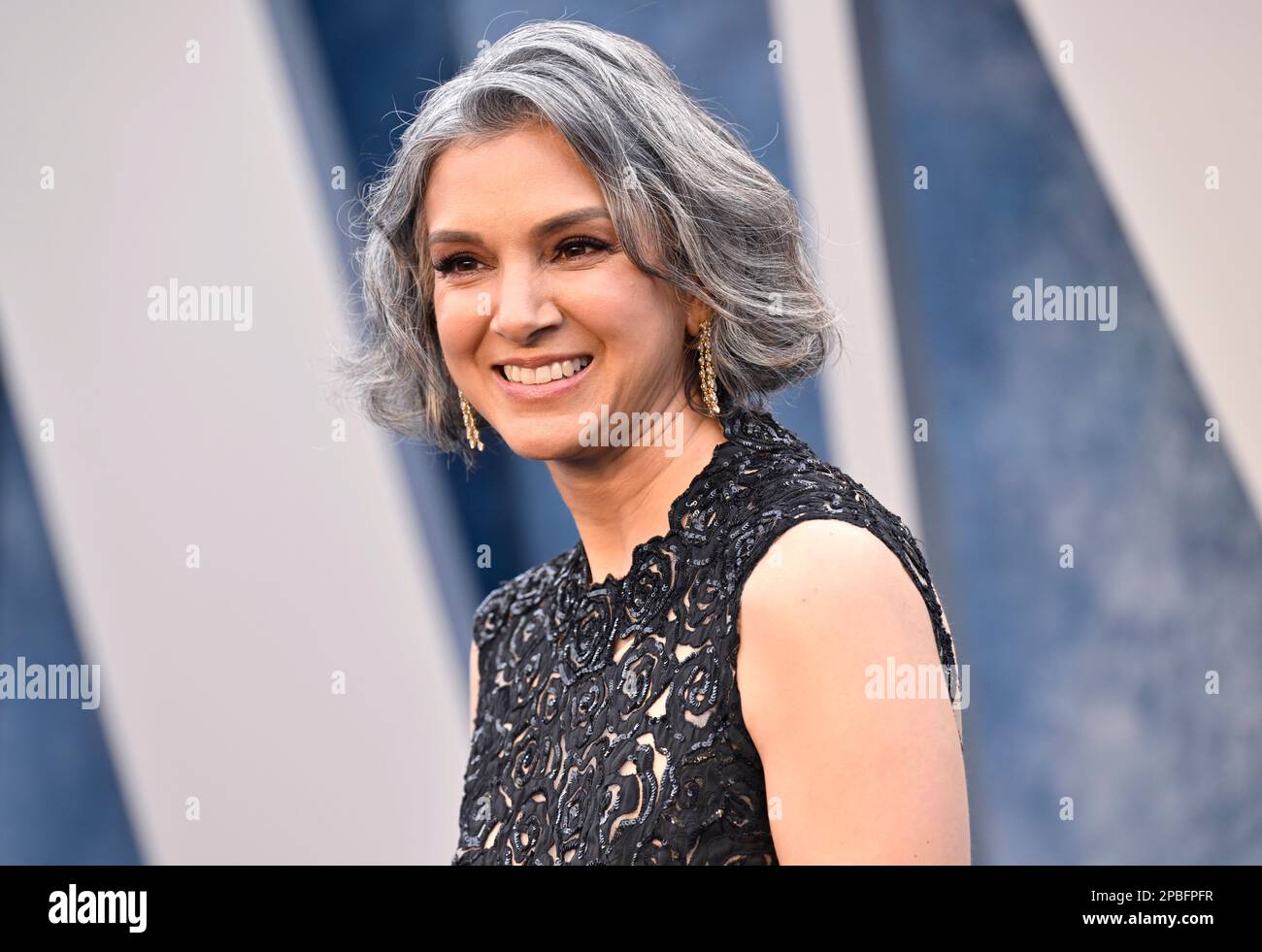 Radhika Jones arrives at the Vanity Fair Oscar Party on Sunday, March ...