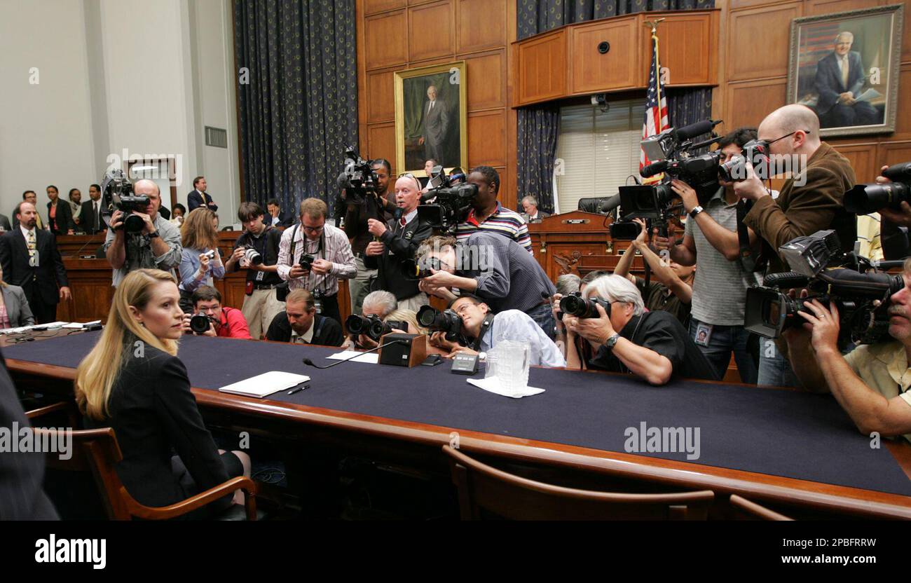 Former Justice Department White House liaison Monica Goodling, left, is ...