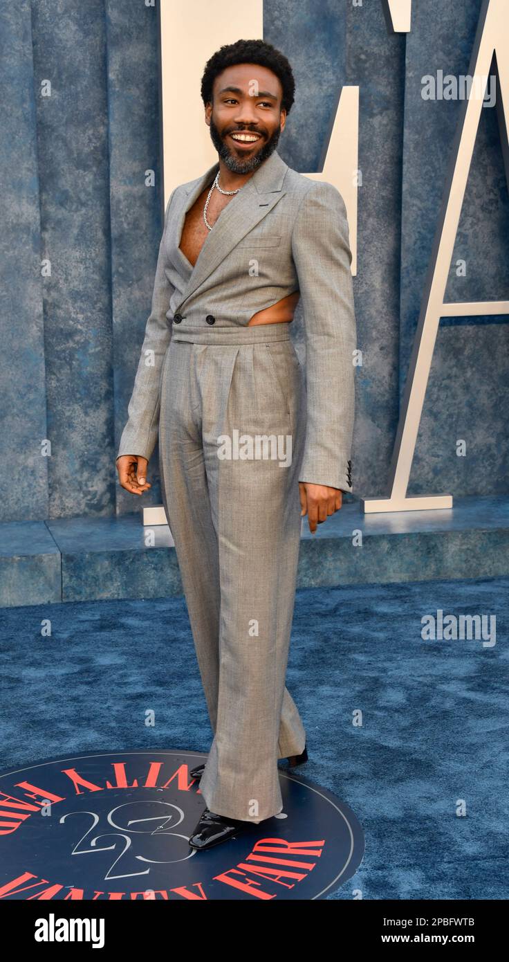 Donald Glover arrives at the Vanity Fair Oscar Party on Sunday, March ...