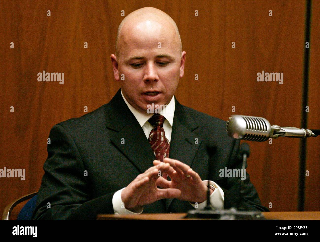 Former Alhambra Police officer Sean Heckers testifies how he performed ...