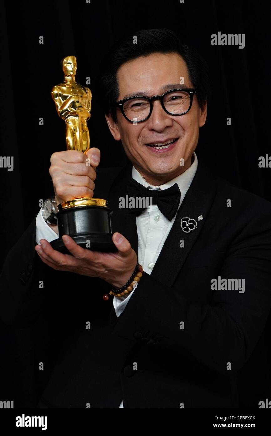 Ke Huy Quan, winner of the award for best performance by an actor in a ...