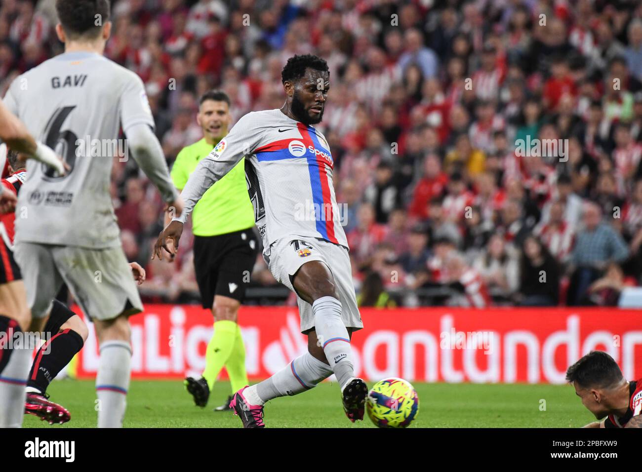 BILBAO, SPAIN - MARCH 12: The La Liga match between FC Barcelona and ...