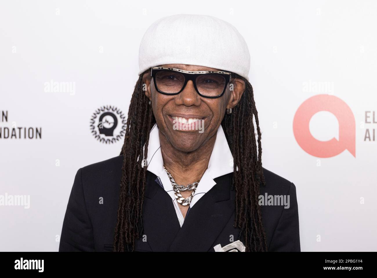Nile Rodgers arrives at the Elton John AIDS Foundation's 31st Annual ...