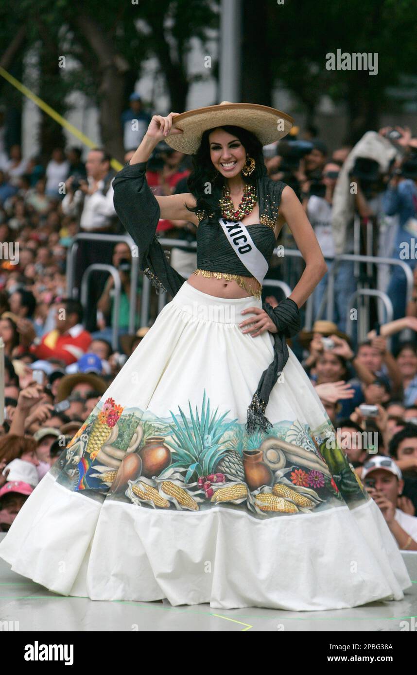 Rosa Maria Ojeda, Miss Mexico 2007, parades during the Miss Universe's ...