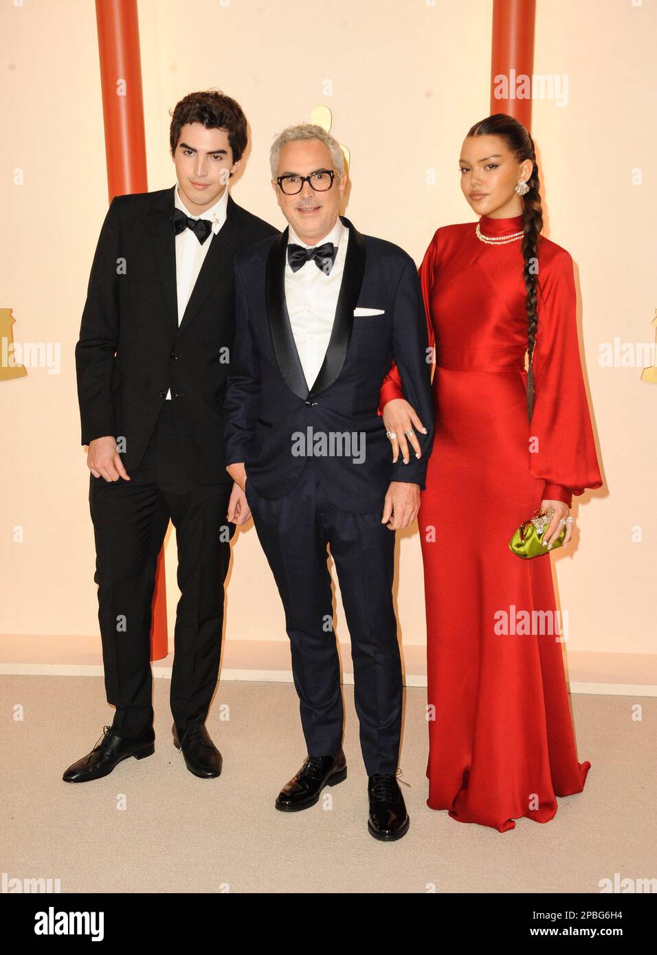 Los Angeles, CA. 12th Mar, 2023. Alfonso Cuarón, Tess Bu Cuaron, Olmo ...