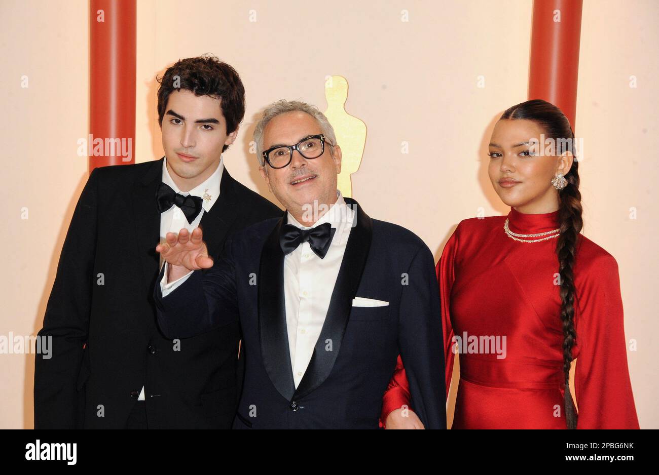 Los Angeles, CA. 12th Mar, 2023. Alfonso Cuarón, Tess Bu Cuaron, Olmo ...