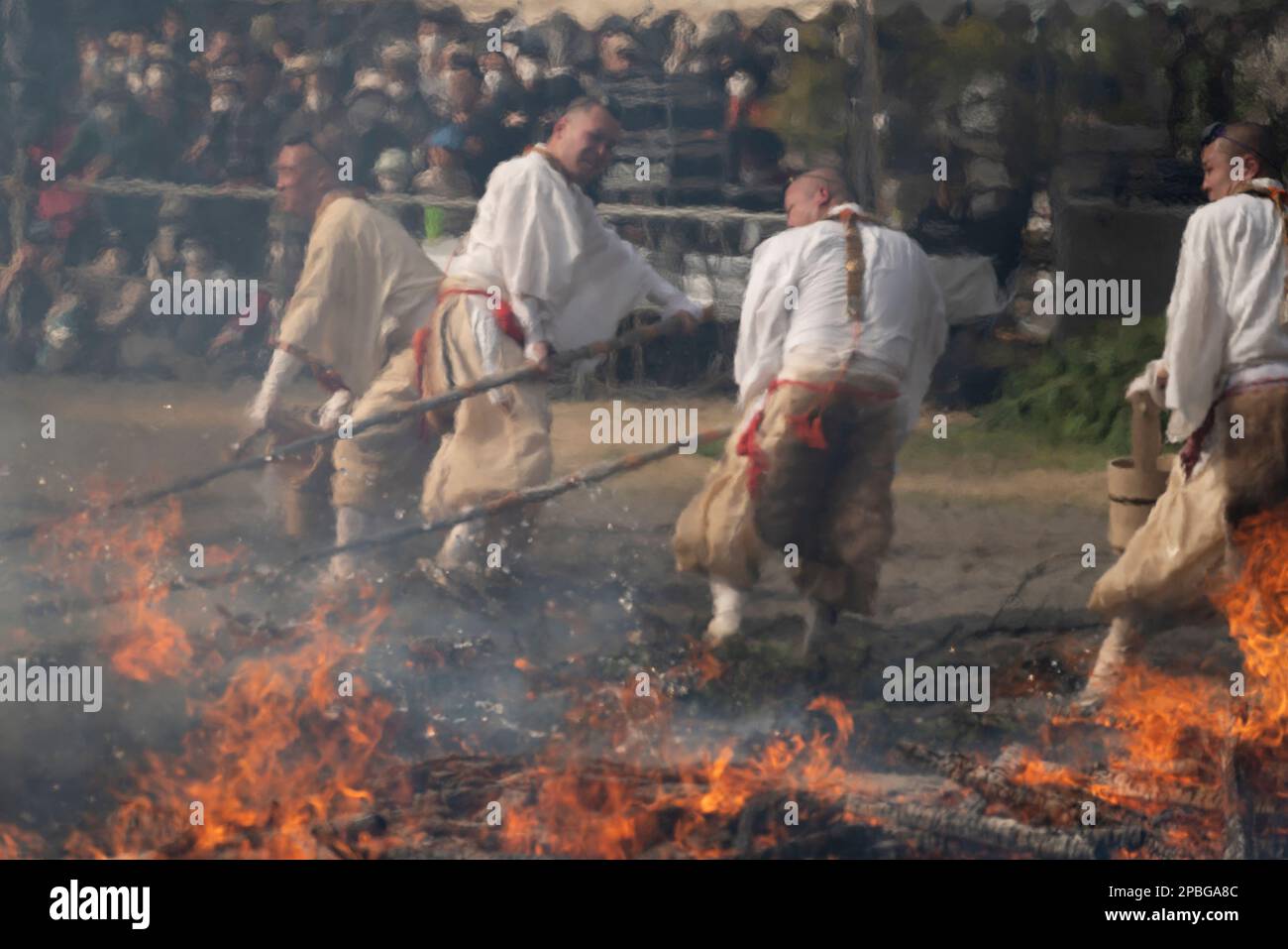 General view, March 12, 2023 - Hiwatari Festival (The Fire Walking ...